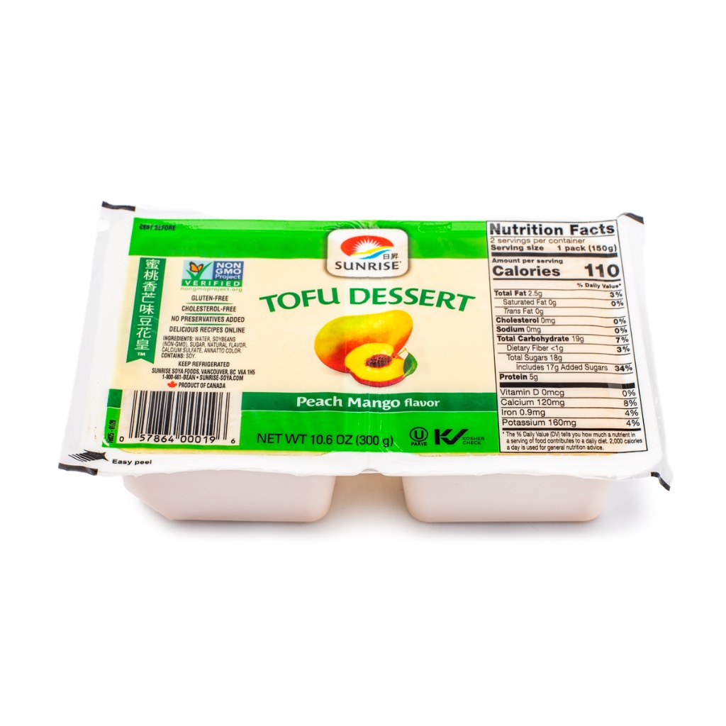 Sunrise Peach Mango Tofu Dessert - Weee!