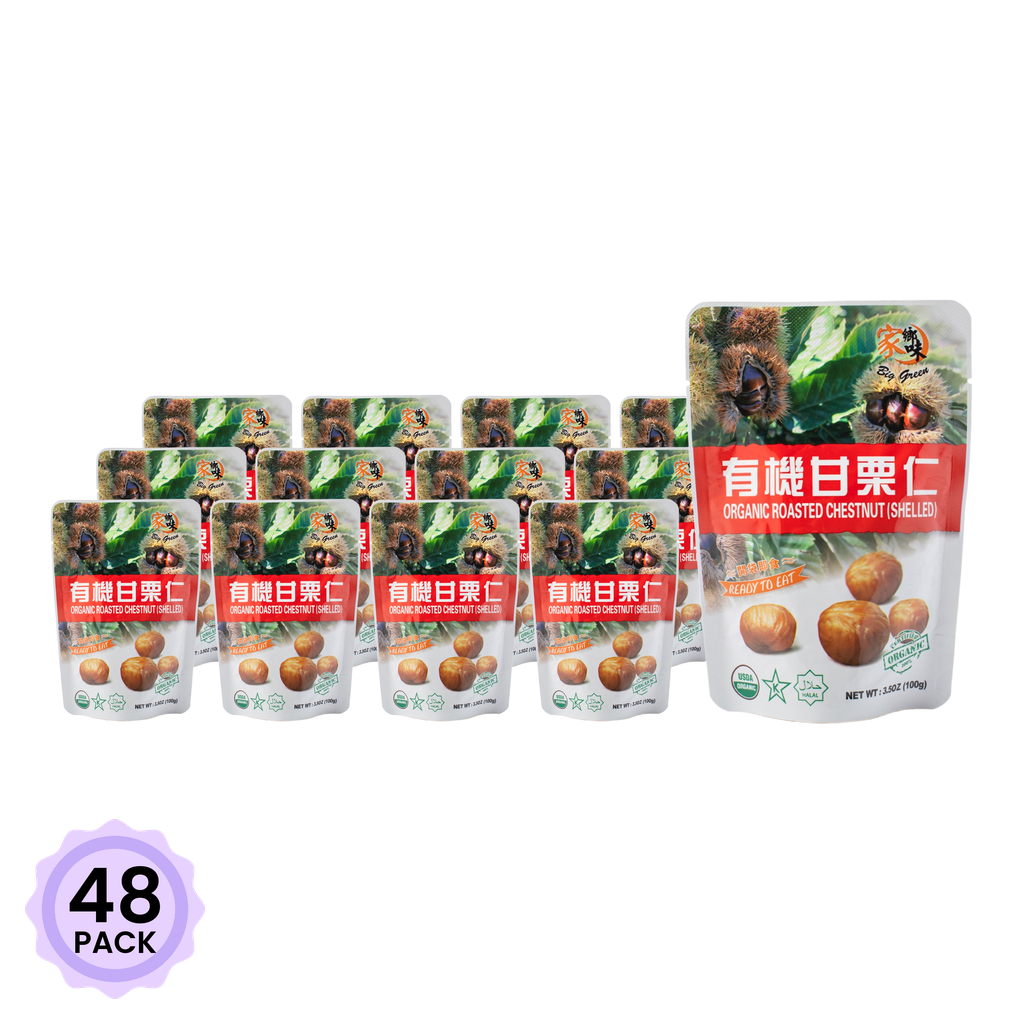 Get Big Green Organic Roasted Shelled Chestnuts 100 g*48 pack Delivered ...