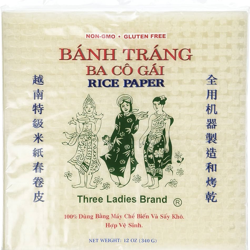 Get Three Ladies Brand Machine Square Rice Paper 22cm 12 oz Delivered ...