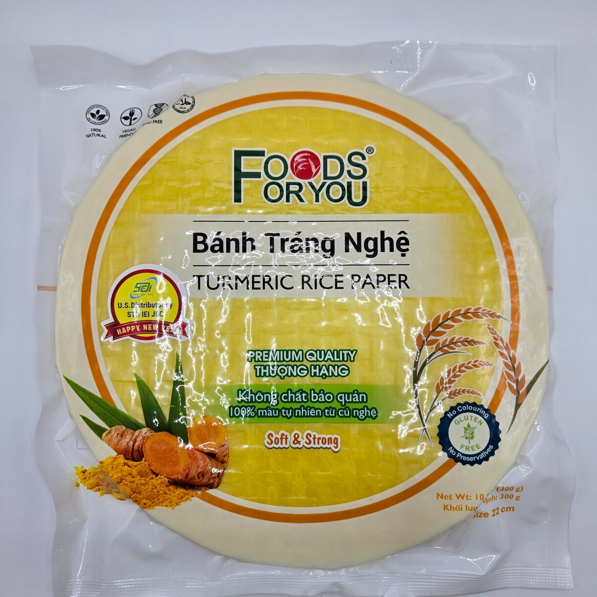Get Turmeric Rice Paper, Premium, Vegan,, Gluten Free Delivered | Weee ...