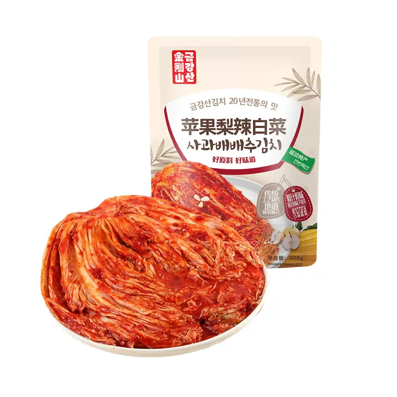 Get Kumgang Mountain Apple Pear Spicy Cabbage 400g Korean Kimchi ...