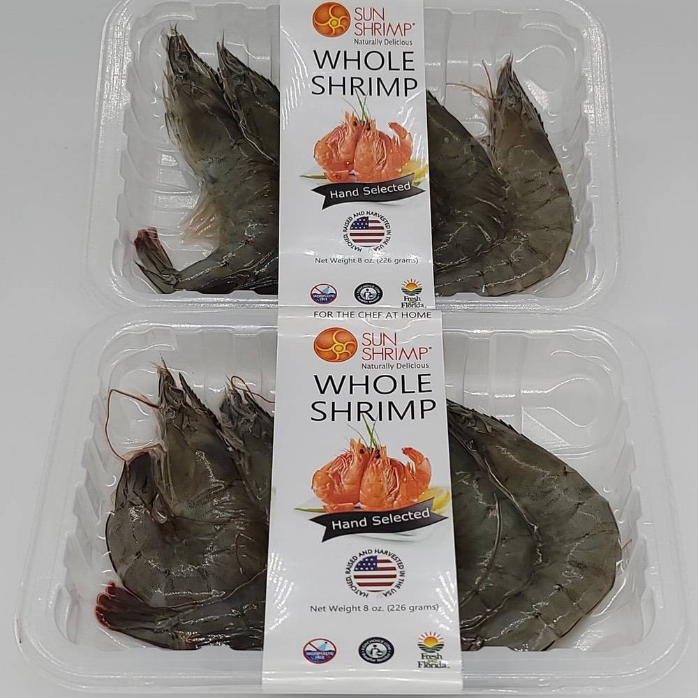 Get 10 Pounds - Fresh Harvested Large Whole Sun Shrimp - Family 20 Pack ...