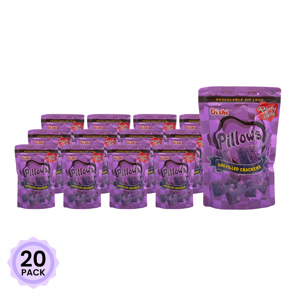 Get Oishi Pillows Ube Filled Crackers 150 g*20 pack Delivered | Weee ...