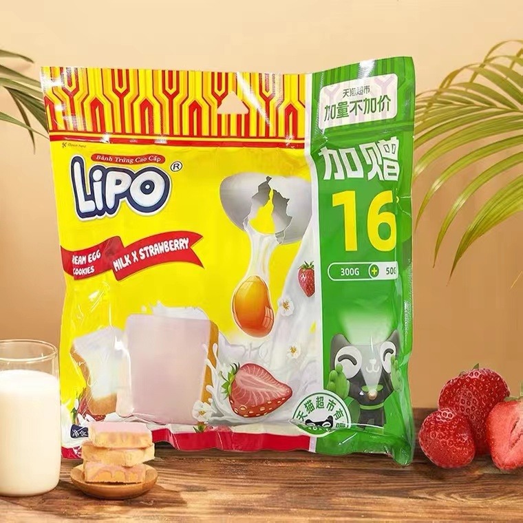 Get Vietnam Lipo strawberry flavor Dried Bread , Breakfast Snacks ...