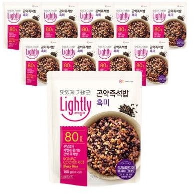 Get Lightly Konjac Black Rice Cooked Rice 80Kcal 10ea 80Kcal Delivered ...