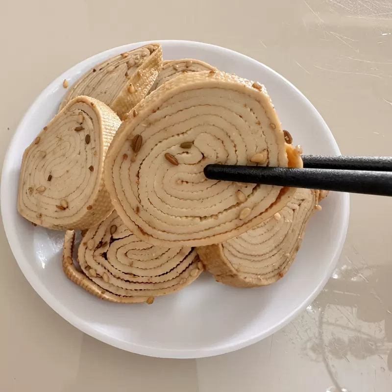 Get Hand-Made Cumin Tofu Roll Pure Bean Products 500G 1 Bag Delivered ...