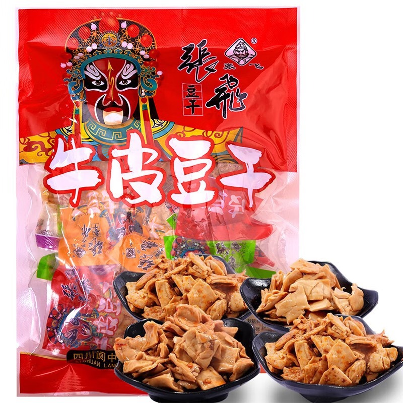 张飞牛皮豆干500g 休闲零食豆腐干四川特产豆干办公室零食礼包 - Weee!
