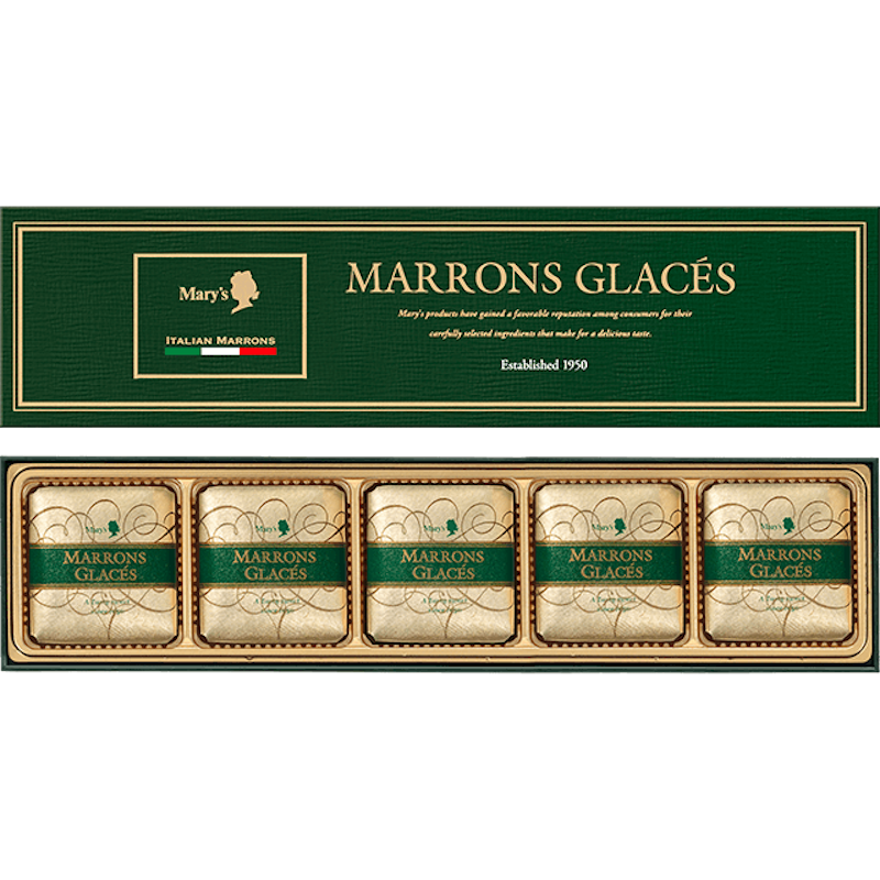 Get MARY CHOCOLATE Marrons Glaces Molasses Brandy Chestnut 5 pcs ...