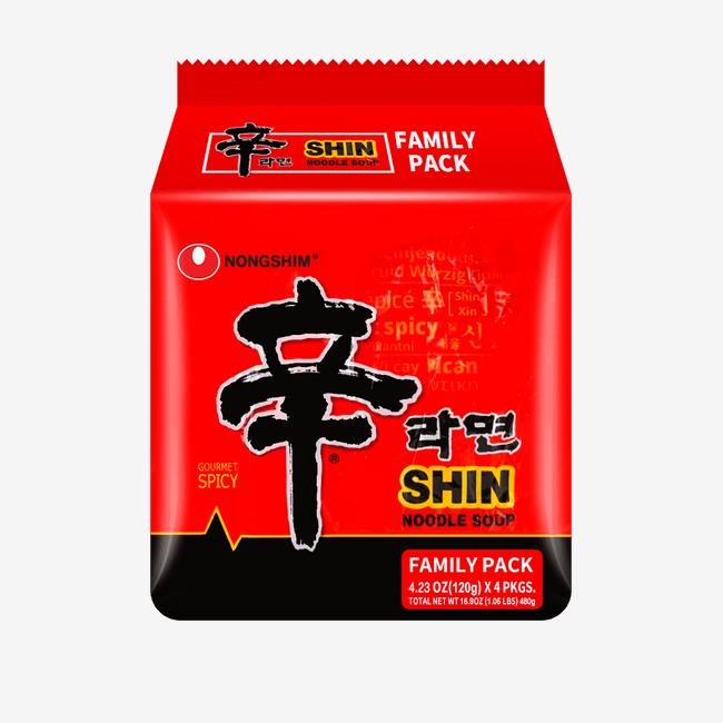 Get Korean Spicy Shin Ramen - Instant Noodle Soup 4 Packs* 4.2oz ...