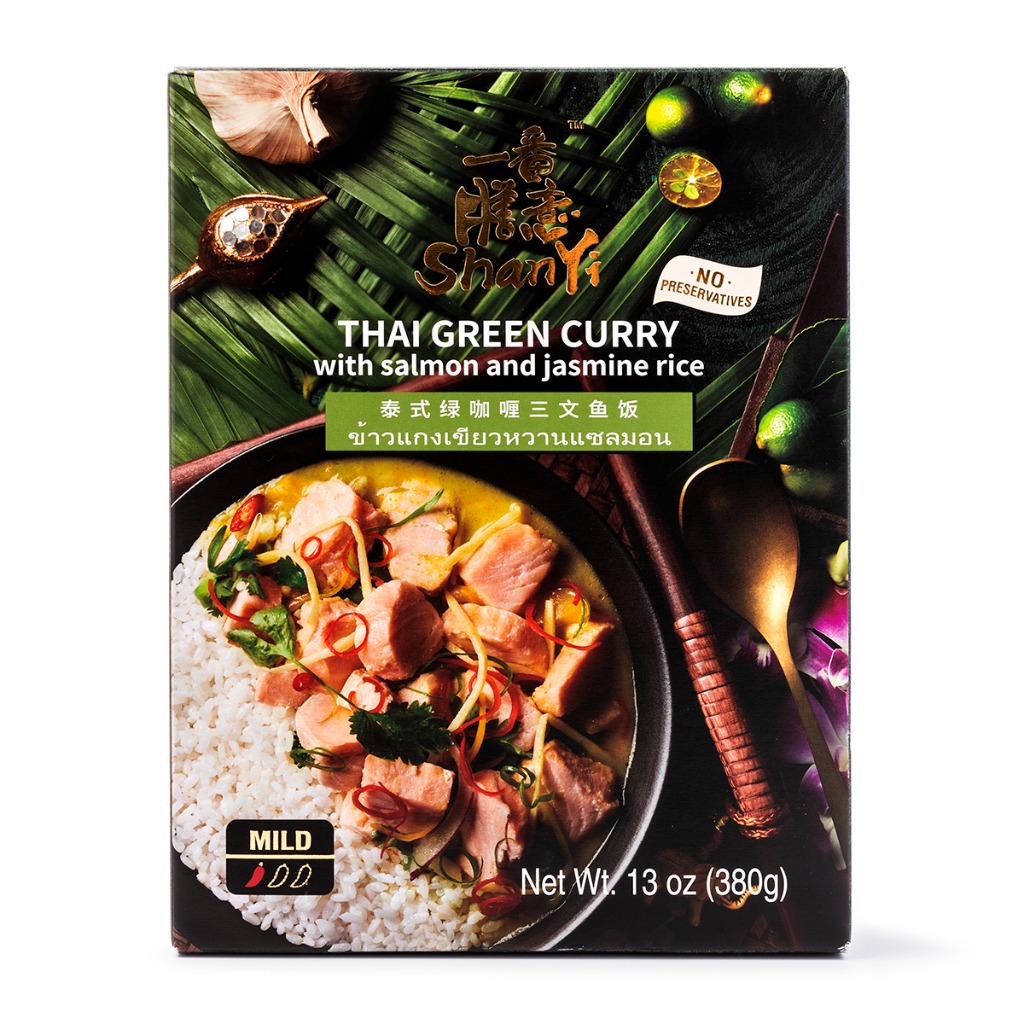 ShanYi Thai Green Curry with Salmon and Jasmine Rice Mild - Weee!