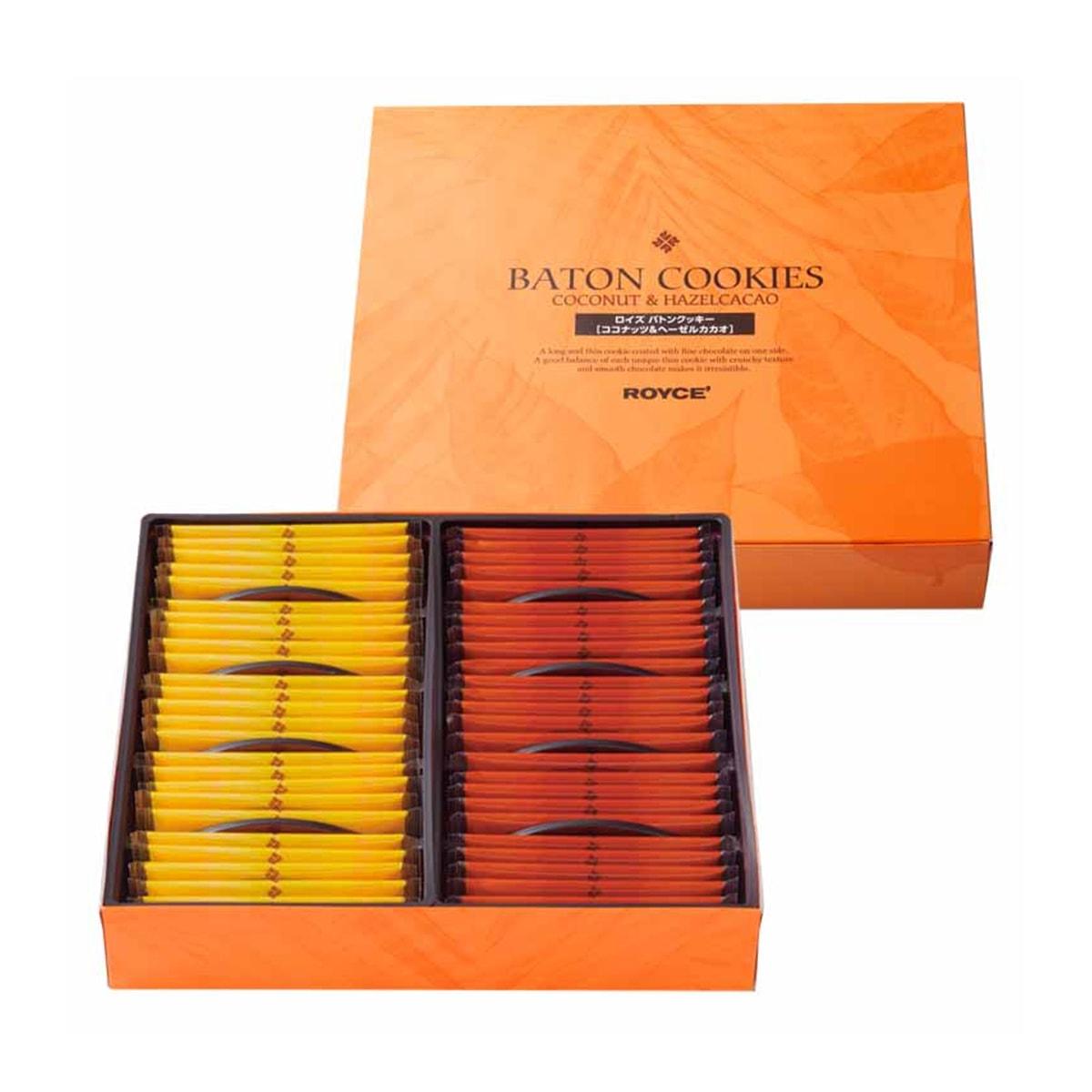 [Japan direct mail] ROYCE Baton Cookies Coconut and Hazel-Cacao 50pcs ...