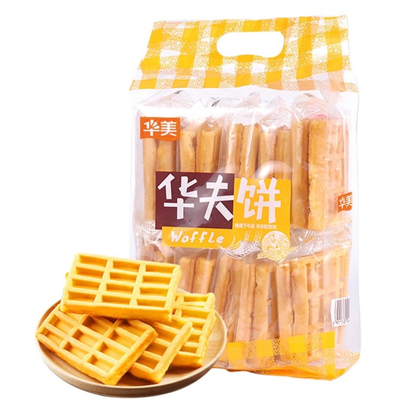 Get Huamei Original Waffle Breakfast Cake Bread 216g/bag Delivered ...