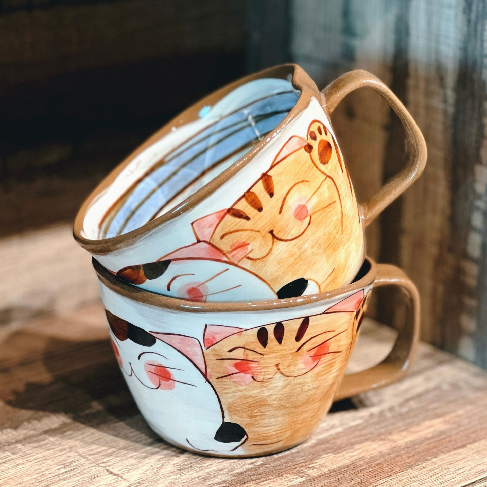 Get Hasami ware Kitty Soup Cup 250ml - Blue Delivered | Weee! Asian Market