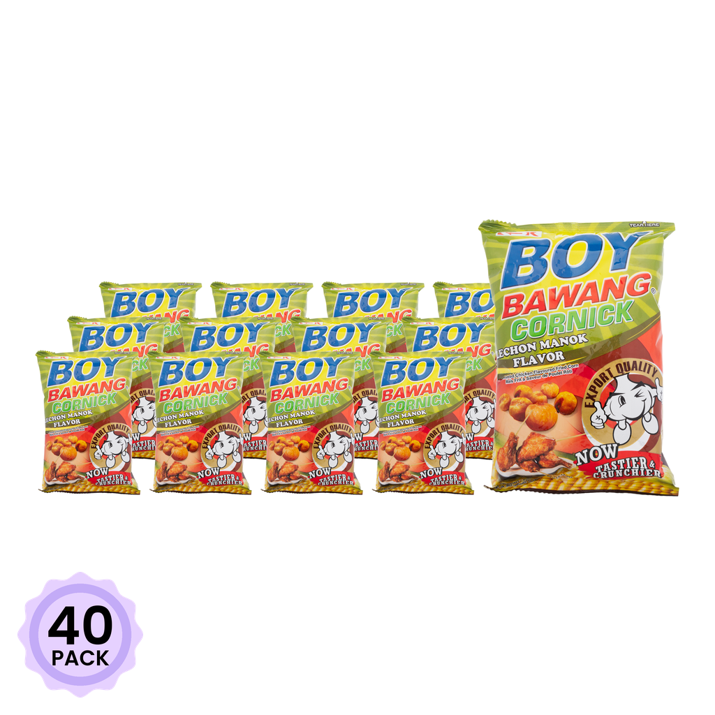 Get Boy Bawang Cornick Lechon Manok Flavor 90 g*40 pack Delivered ...