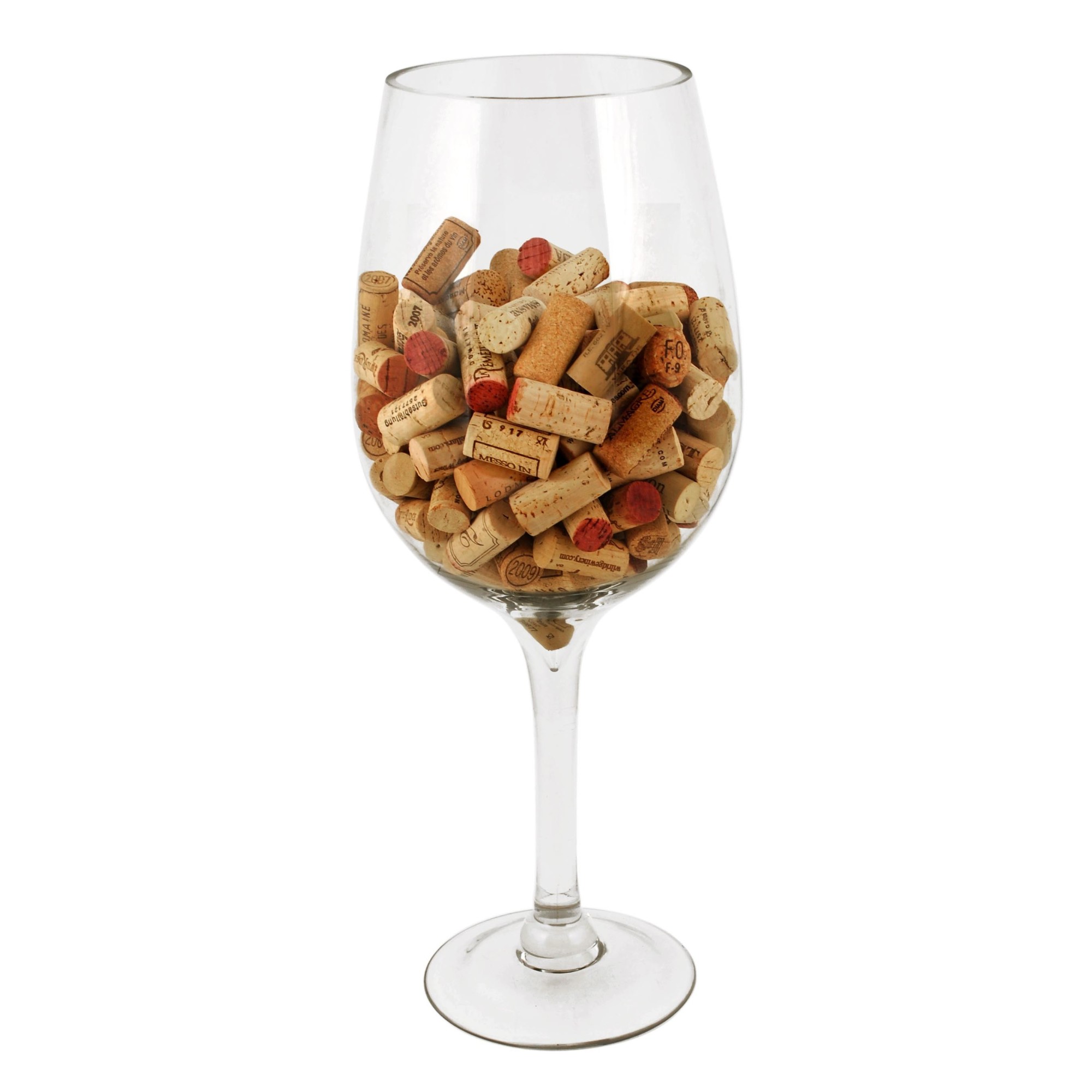 Big Bordeaux Glass: Cork Holder - Weee!