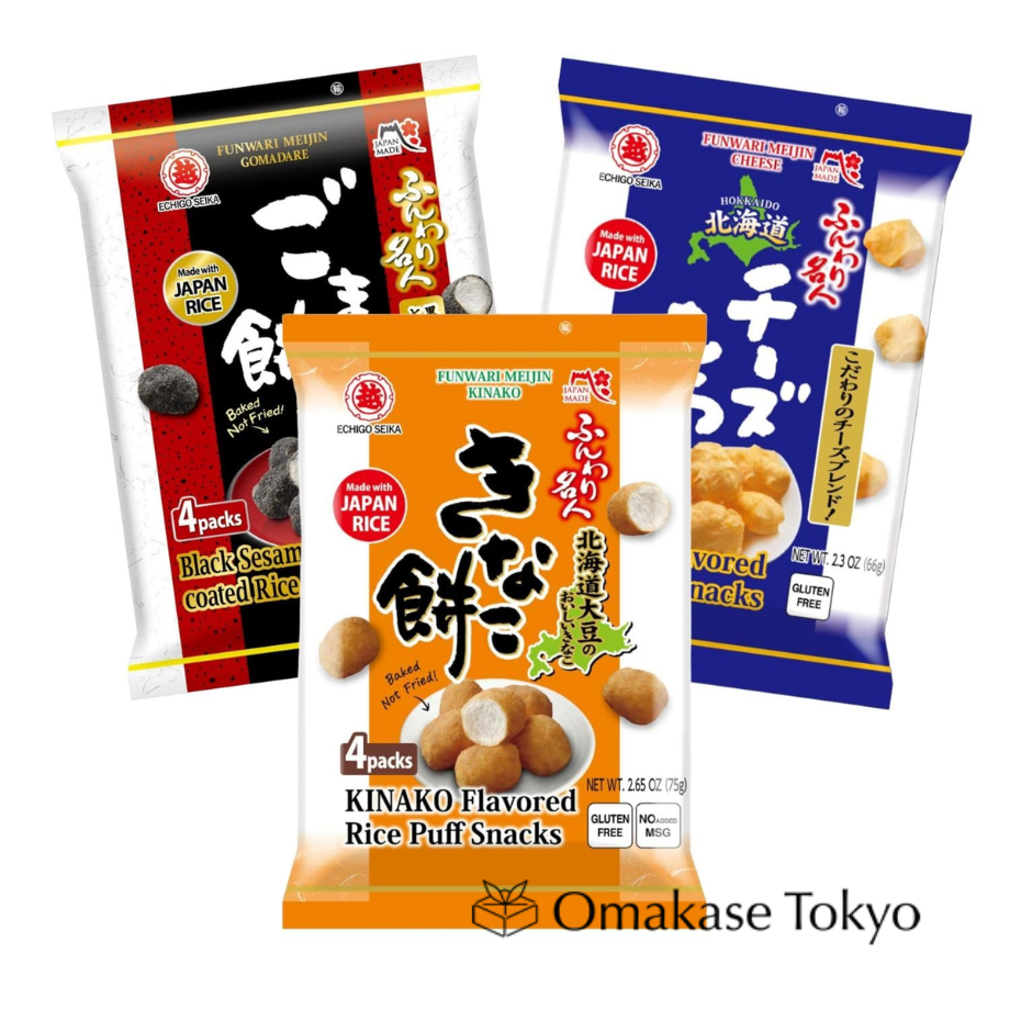 Echigo Seika Funwari Meijin Rice Puff Variety - Weee!