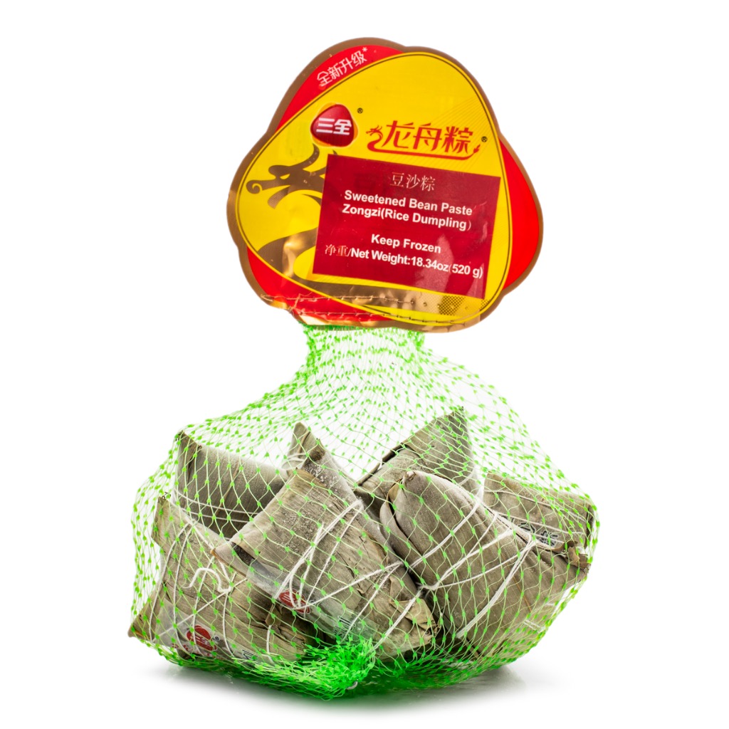 Sanquan Rice Dumplings with Red Bean Paste Frozen - Weee!