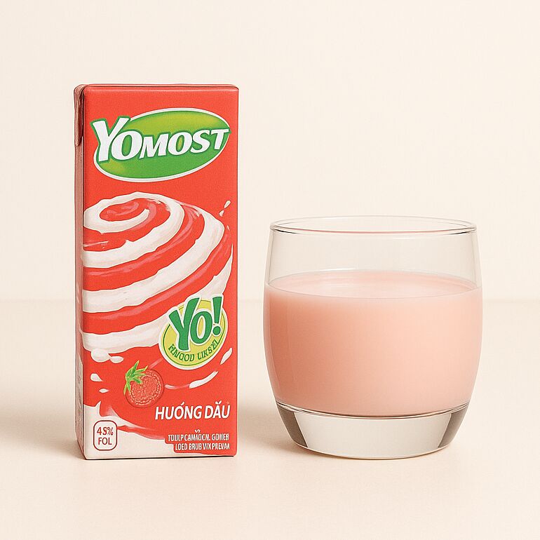 Get Yomost Strawberry Yogurt Drink 170ml x 4 CT Delivered | Weee! Asian Market