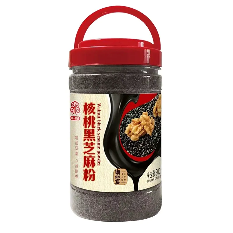 Get North and South rich walnut black Sesame powder 500g sugar ...