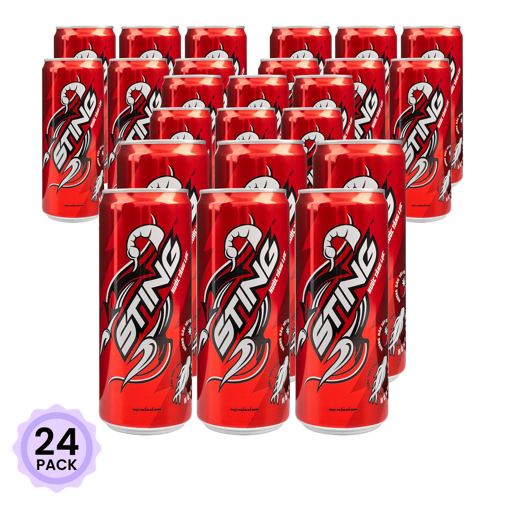 Get Sting Energy Drink with Red Ginseng, Strawberry Flavor 320 ml*24 ...