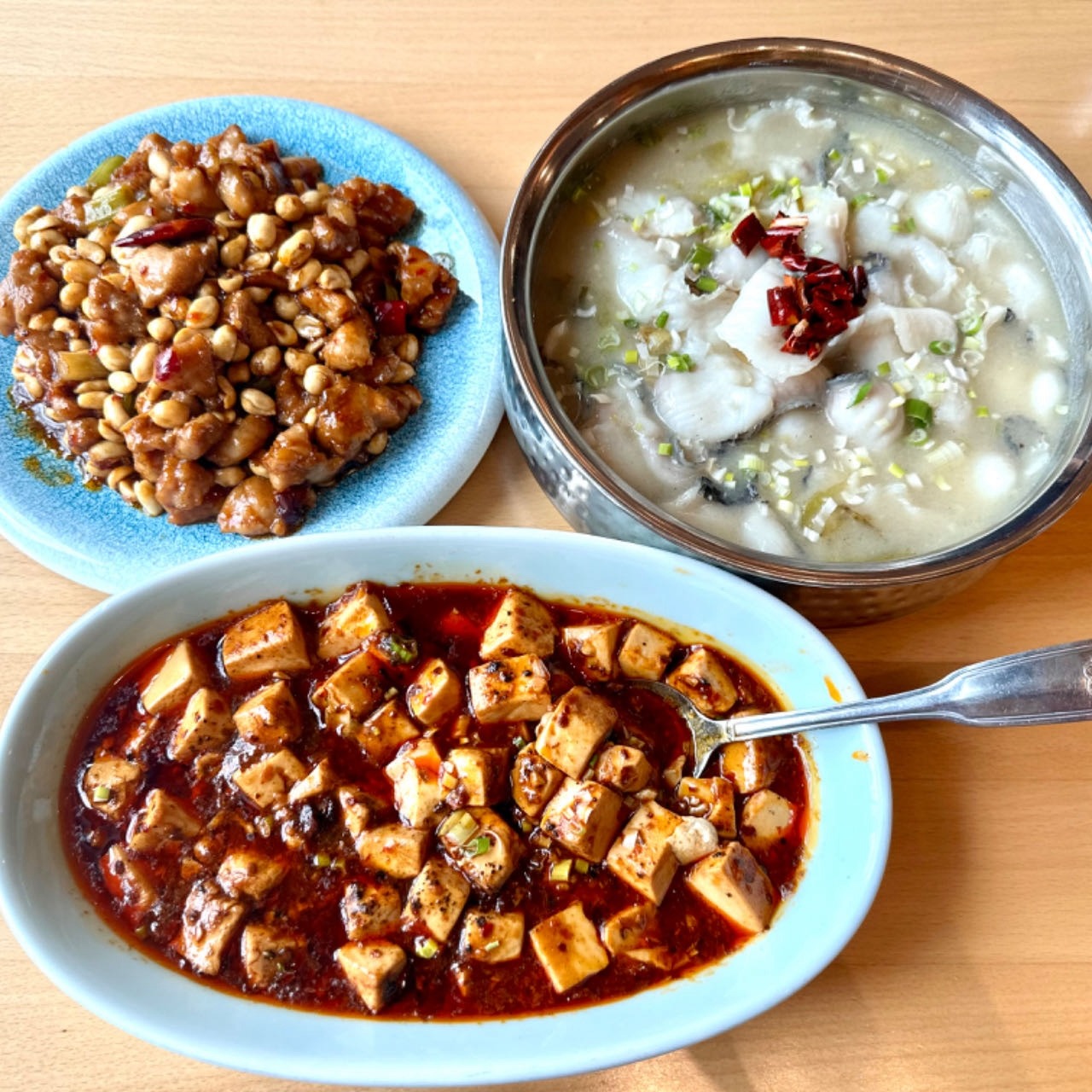 Get Three Dish Value Combo Boiled Fish Pickled Mustard, Kungpao Chicken ...