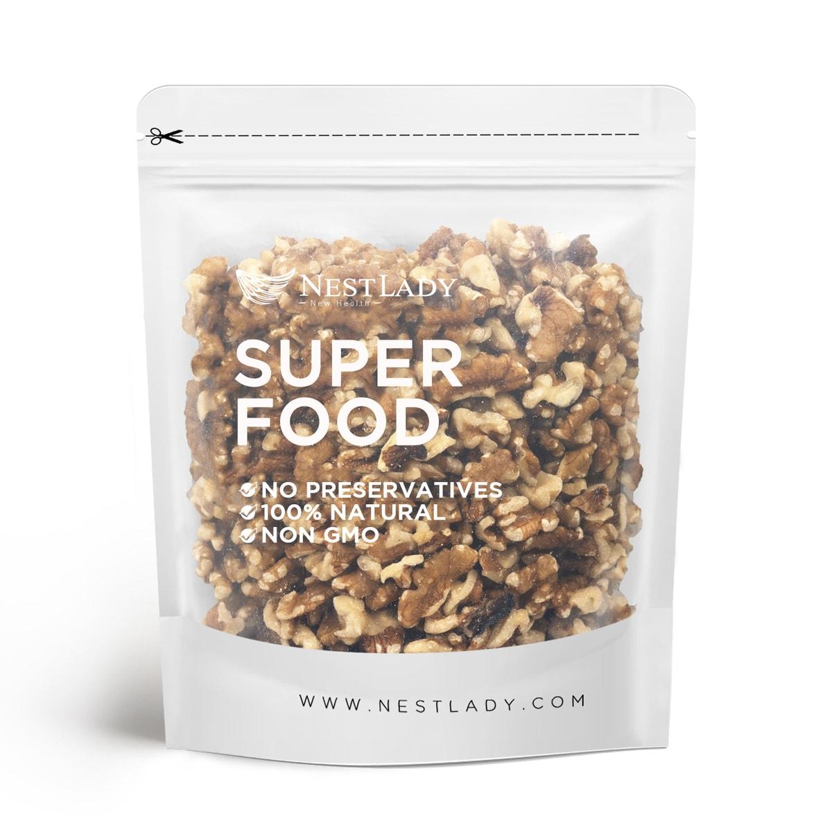 Get NESTLADY Raw Walnuts | California Nuts|No Shell | Resealable ...