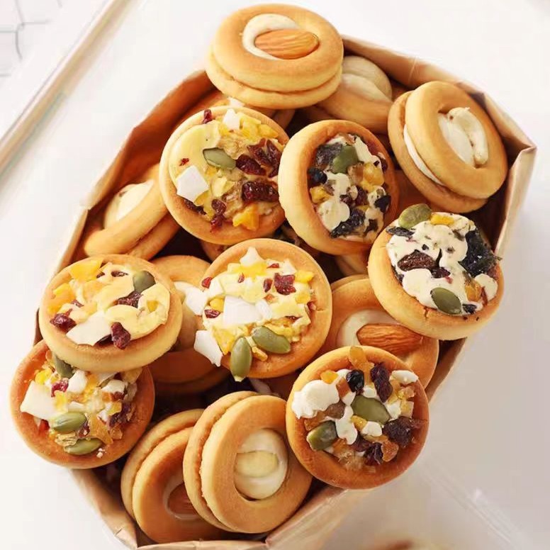 Get Layers of drawing! Nut cake Nougat nut crisp red snack office snack ...