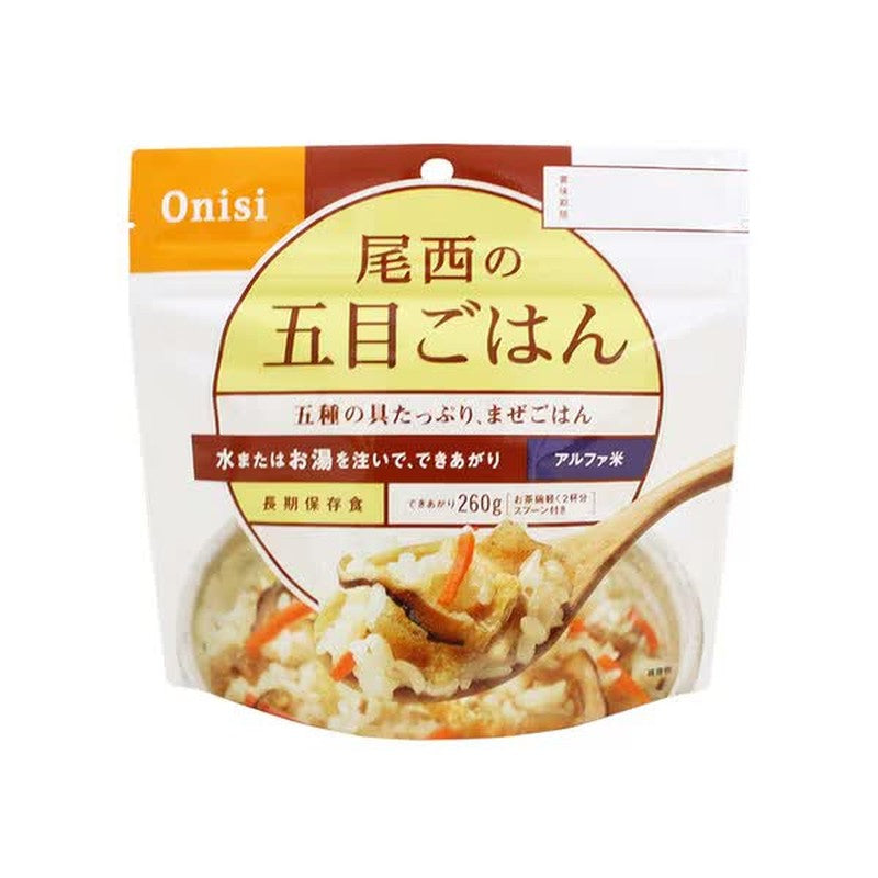 Onishi Foods Alpha Gomoku Rice 1 Serving - Weee!