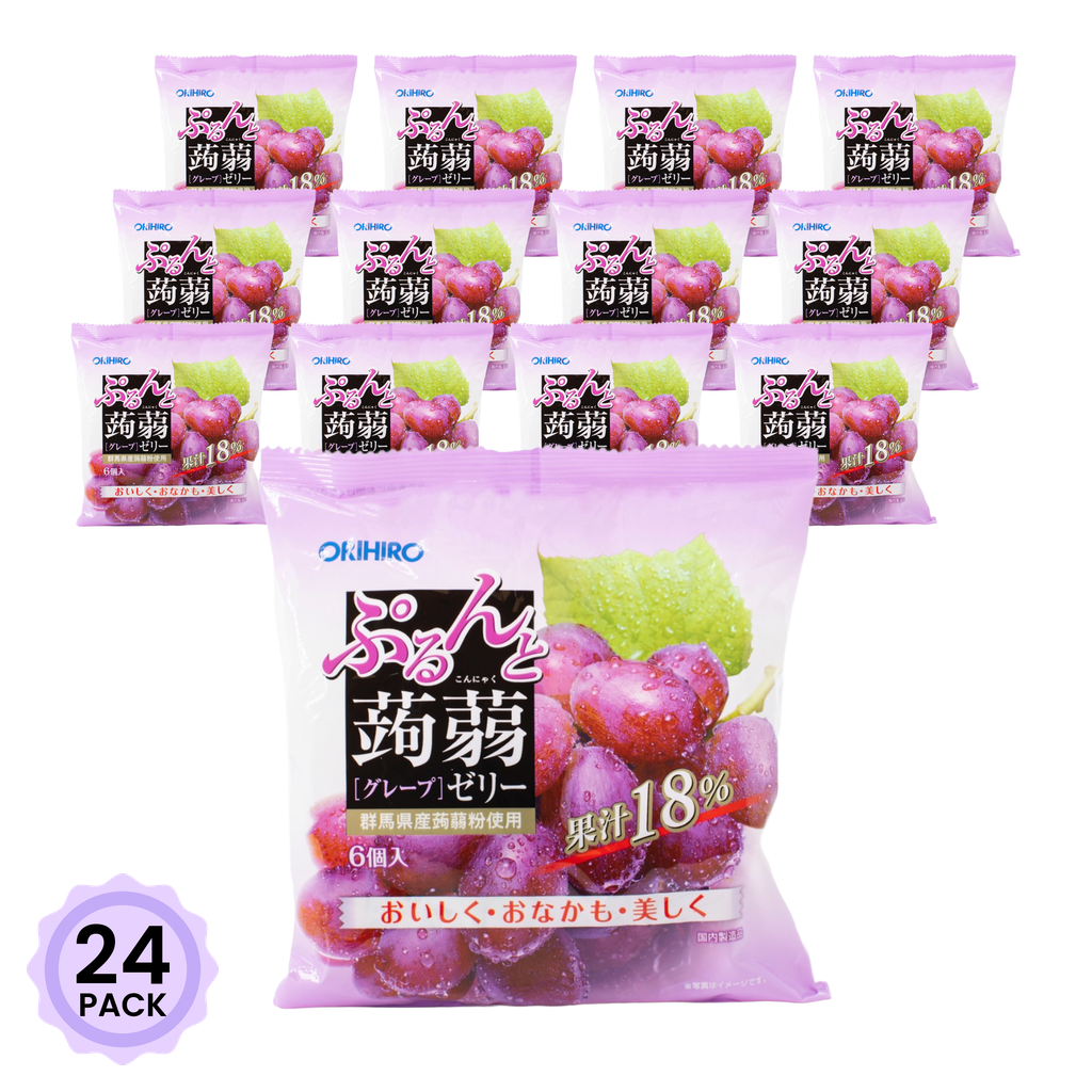 Get Orihiro Konnyaku Konjac Grape Jelly 6 pcs 120 g*24 pack Delivered | Weee! Asian Market