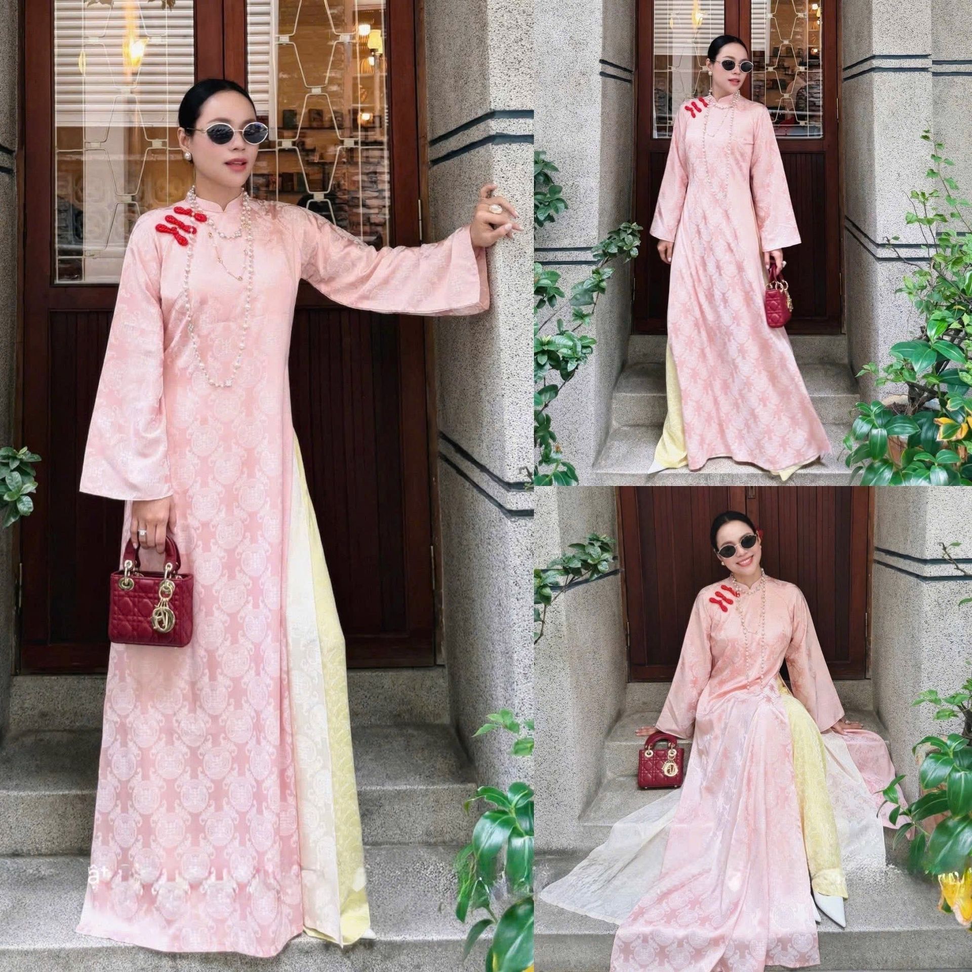 Get Cocolili Size XL M255 Silk Ao Dai (With Pant) 1 each Delivered ...