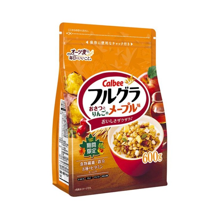 Get Calbee 4 kinds of fruit maple flavor multi-grain breakfast cereal ...