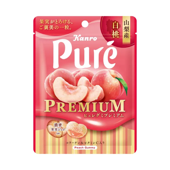 Get KANRO Pure white peach flavored gummy candy 54g Delivered | Weee ...