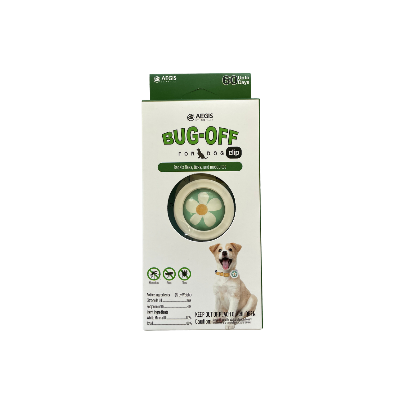 Get BUG-OFF Daisy Clip for Dogs, Repels Fleas Ticks and Mosquitos for ...