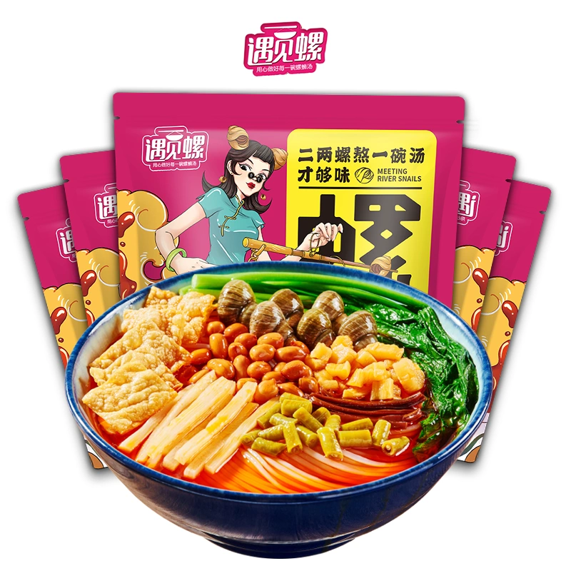 Get Meet the snail authentic snail powder Liuzhou specialty 300g *1 bag ...