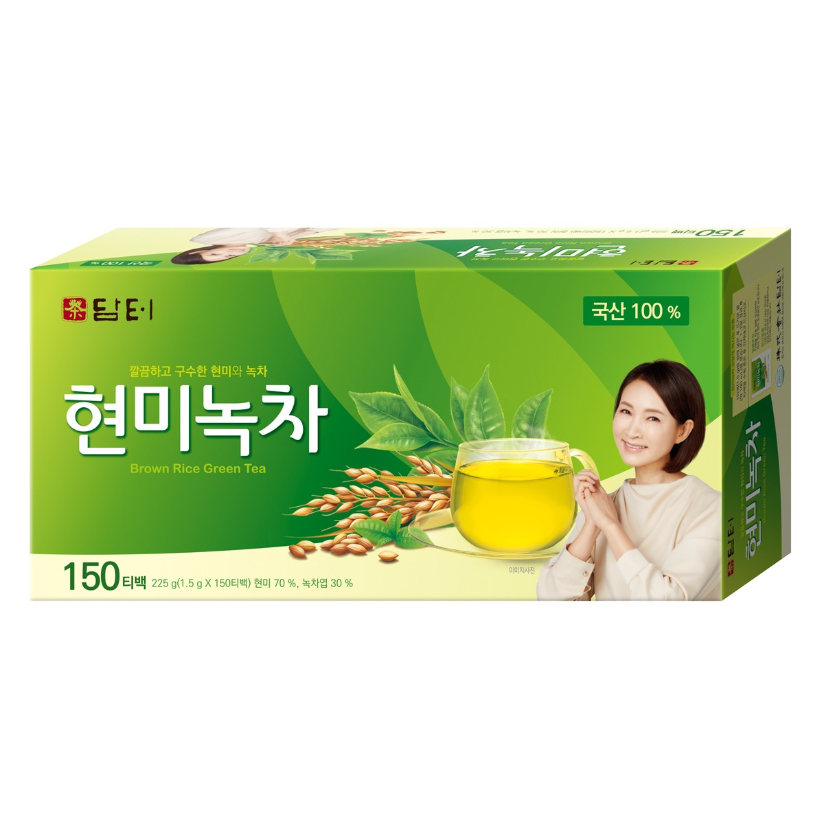 Get Damtuh Green Tea with Brown Rice 150pcs Tea Bag 1 Box Delivered ...