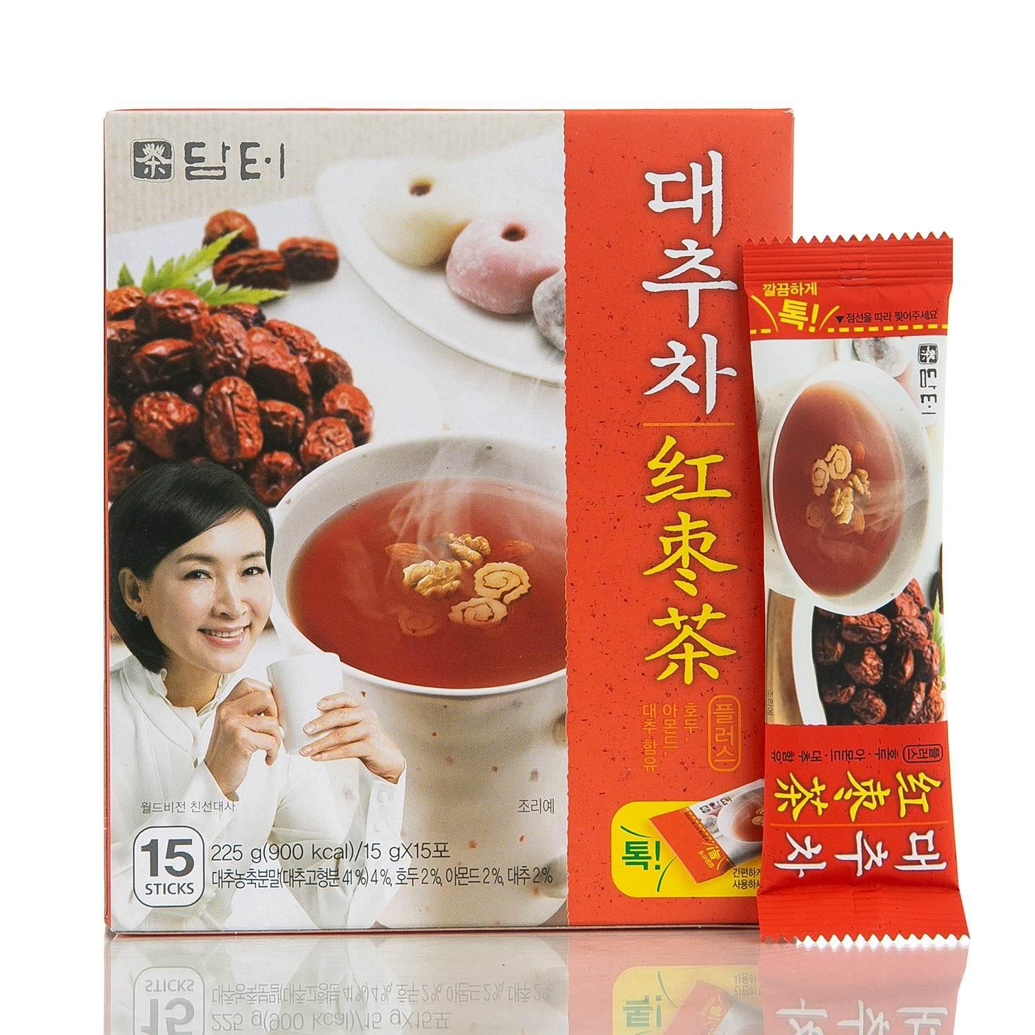 Get Damtuh Korean Dates Jujube Powder Tea 15pcs Delivered | Weee! Asian ...