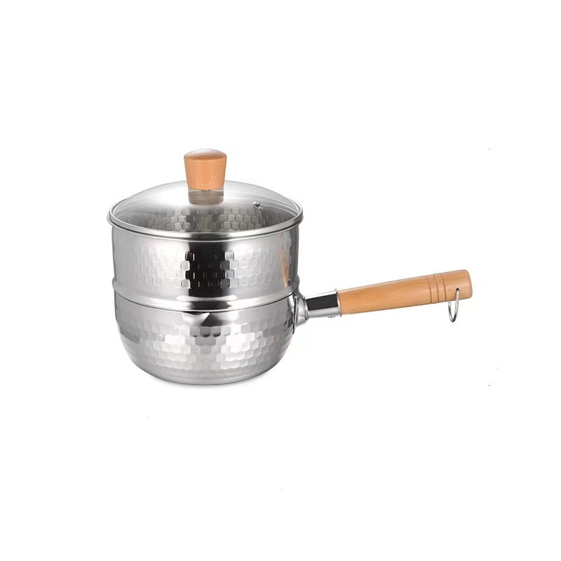 SNOW PAN COOKING DOUBLE LAYER WITH LID 20CM - Weee!