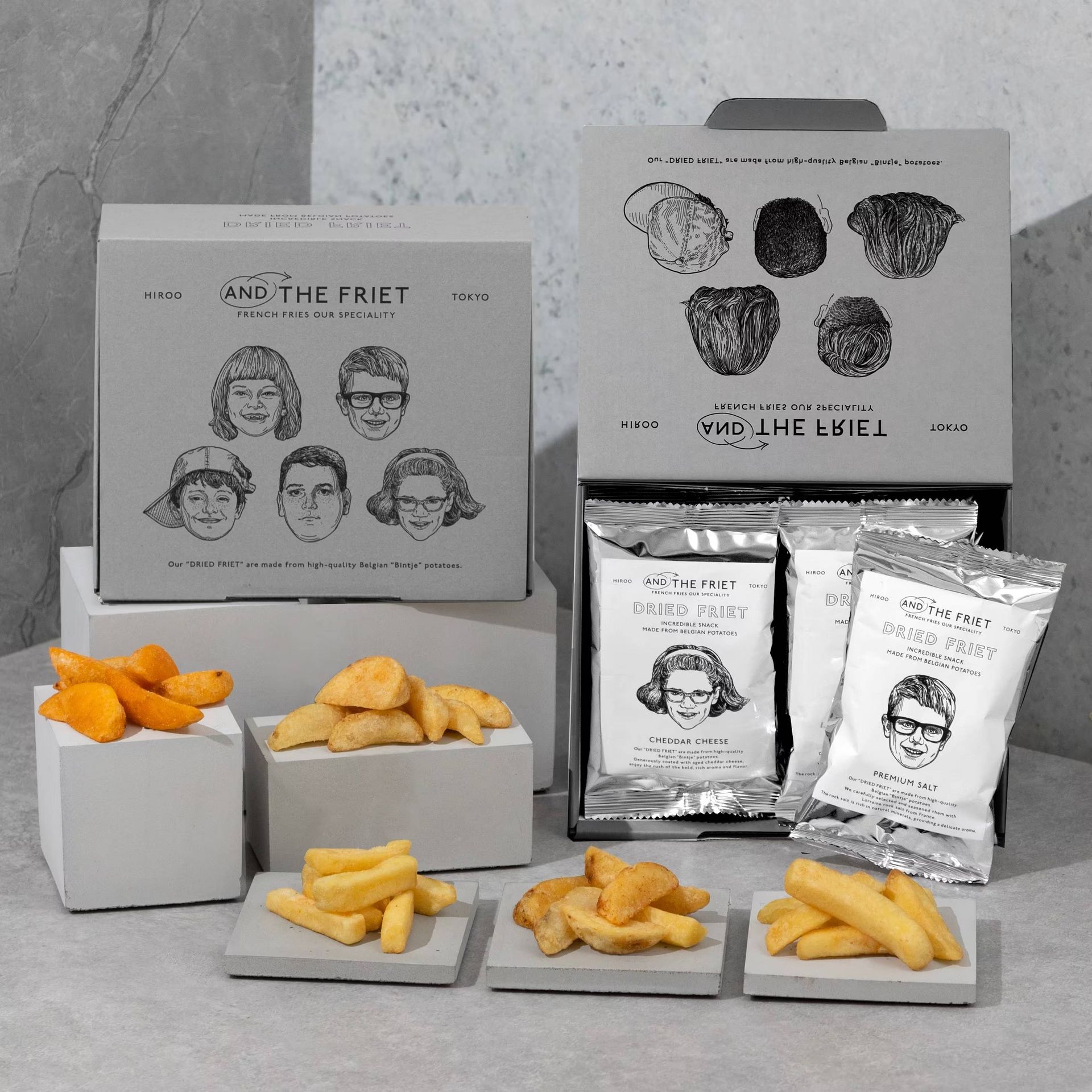 Get Japan And The Friet French Fries 5 flavors Gift Box Mini 5Packs ...