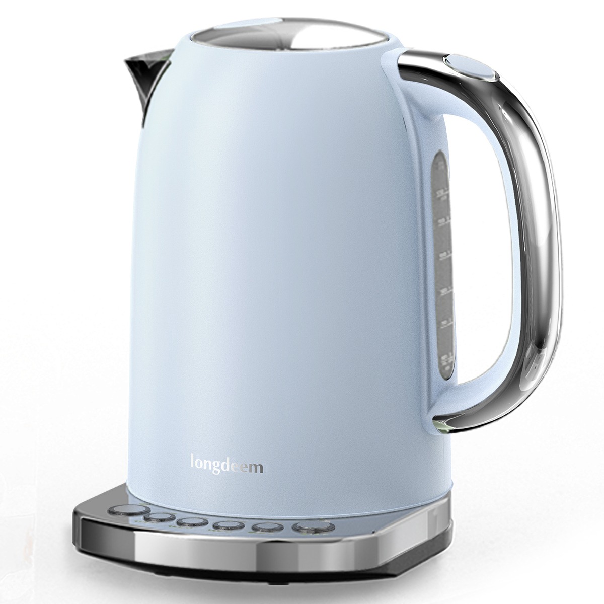 1.7L Electric Kettle, 5 Temperature Presets, Blue - Weee!