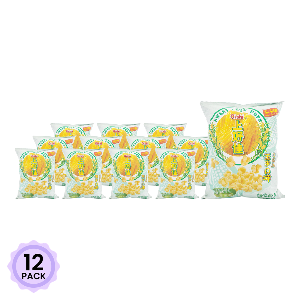 Get Oishi Sweet Corn Puffs 80 g*12 pack Delivered | Weee! Asian Market