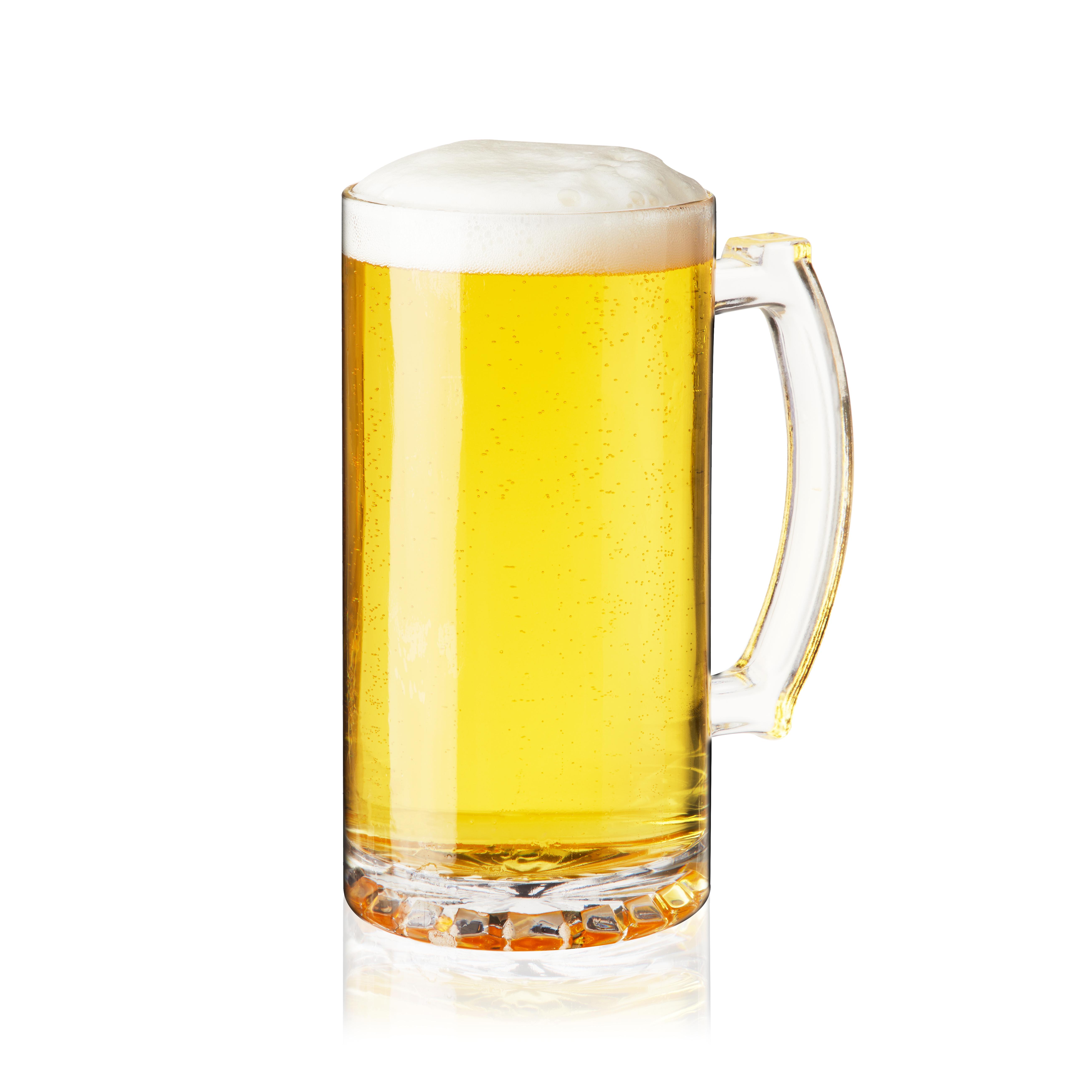 True Beer Mug, Large Pint Glass with Handle, Dishwasher Safe Beer Stein ...