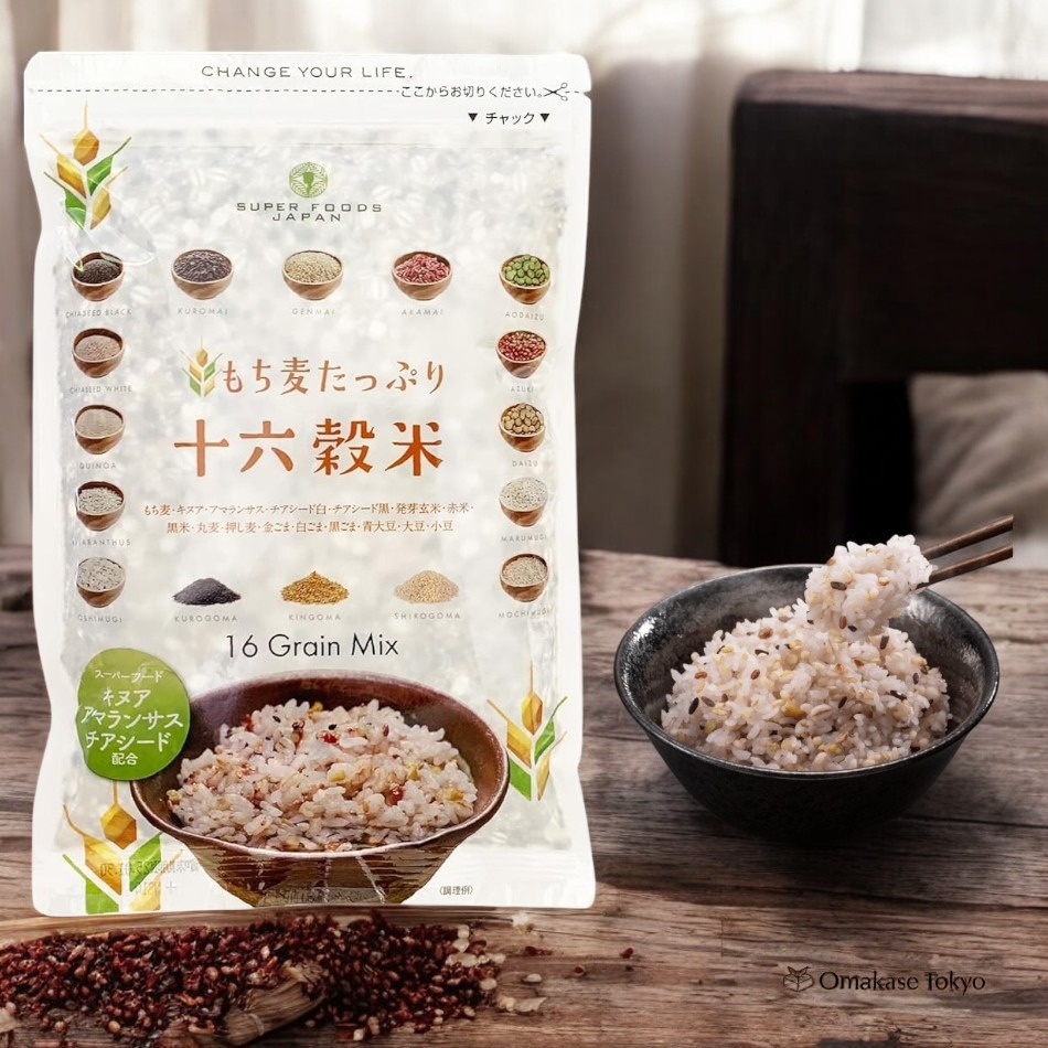 Get SUPER FOODS JAPAN 16 Grain Rice 15.9 oz (450g) Delivered | Weee! Asian Market