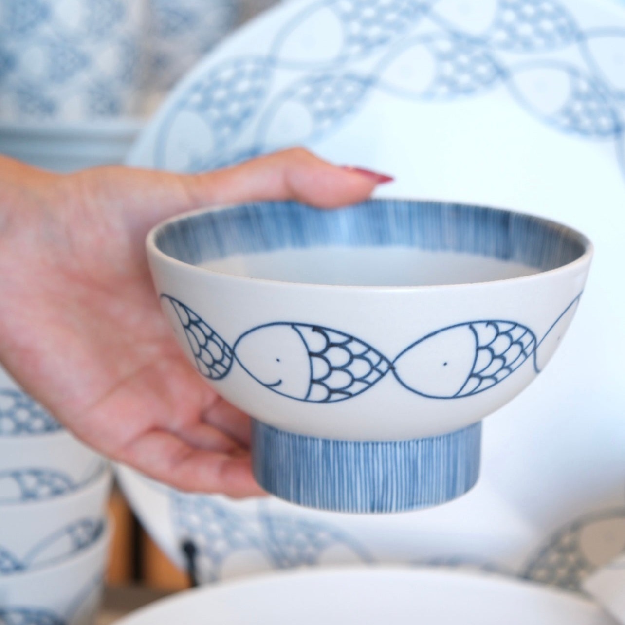 Get Tobe ware Fish Series - Rice bowl Delivered | Weee! Asian Market