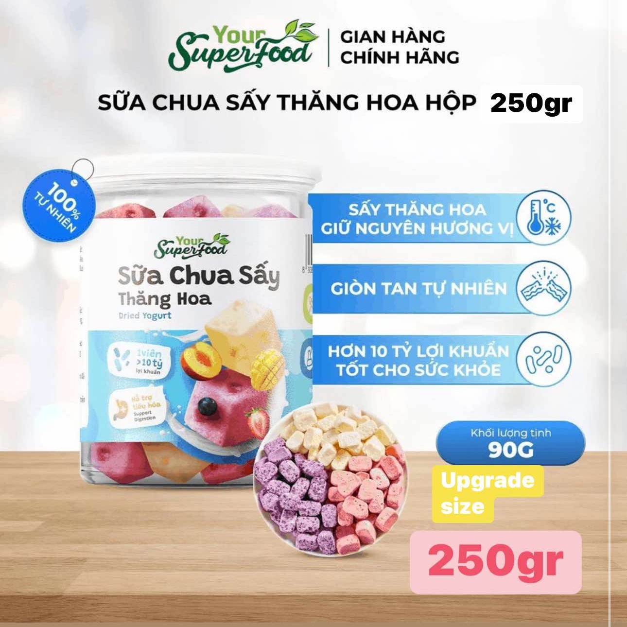 Freeze-Dried Yogurt, 5 Flavors, 250g - Weee!