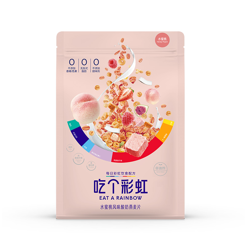 五谷磨房水蜜桃味水果麦片400g*1盒 - Weee!