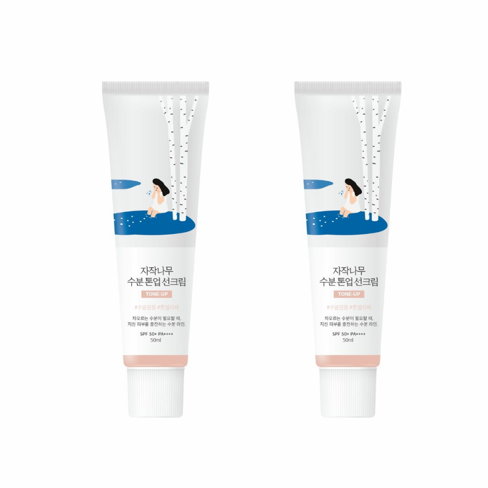 Get ROUND LAB - 2 X Birch Juice Tone-Up Sunscreen 50ml Delivered | Weee ...