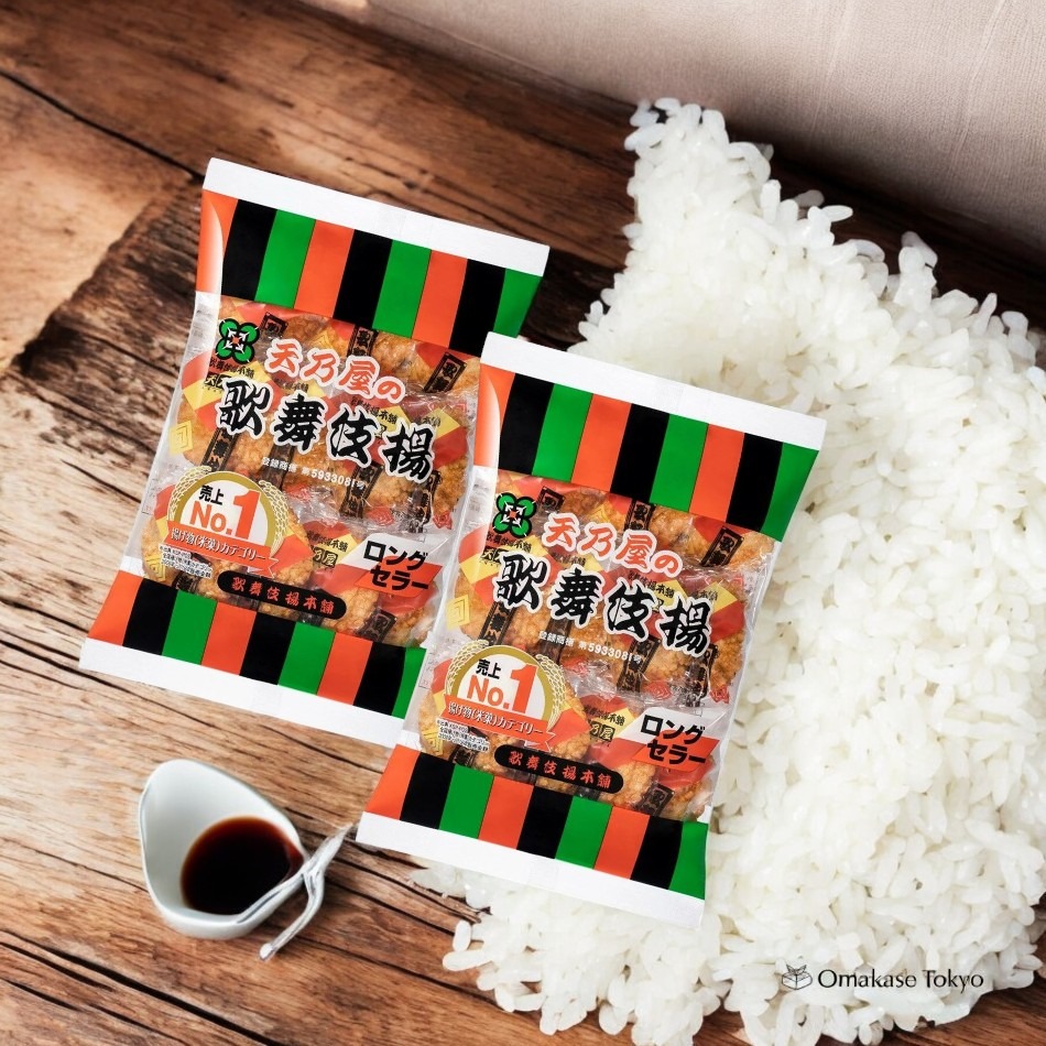 Amanoya Kabukiage Sweet Soy Rice Crackers (5-Pack) - Weee!