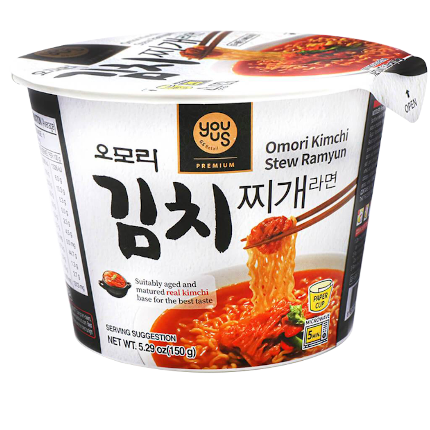 Get Omori Kimchi Stew Cup Ramen 150g 1 count Delivered | Weee! Asian Market