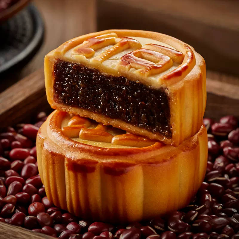 Get Wonderful Red Bean Paste Moon cake 300g Cantonese pastry Delivered ...