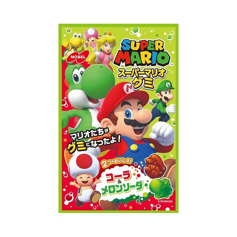 NOBEL 超级马里奥软糖 可乐&蜜瓜苏打味 50g - Weee!